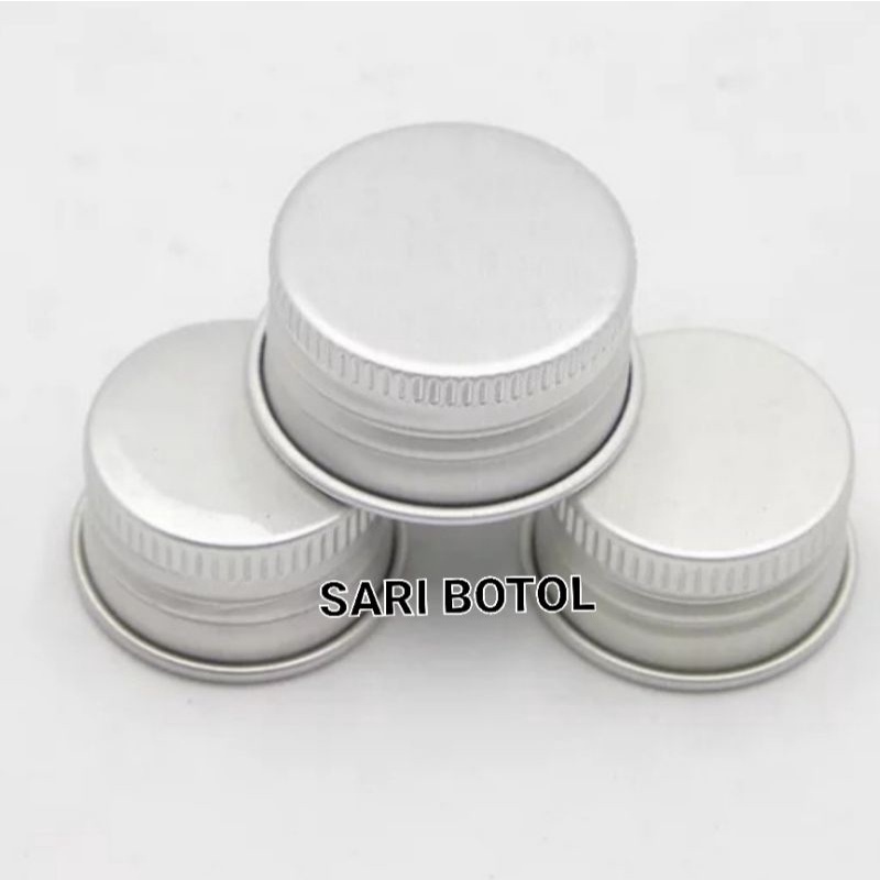 Jual TUTUP BOTOL ALMUNIUM ULIR NECK 28 SILVER / TUTUP ULIR | Shopee ...