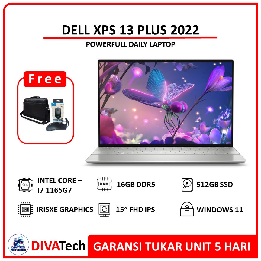 Jual Dell XPS 13 9320 PLUS OLED 4K i7 1260P 16GB 512GB/1TB 13.4 inch ...