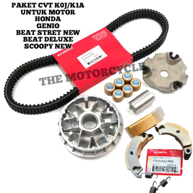 Jual PAKET CVT + KAMPAS GANDA GENIO BEAT DELUXE BEAT STREET LED SCOOPY 2021 NEW KOJ | Shopee ...