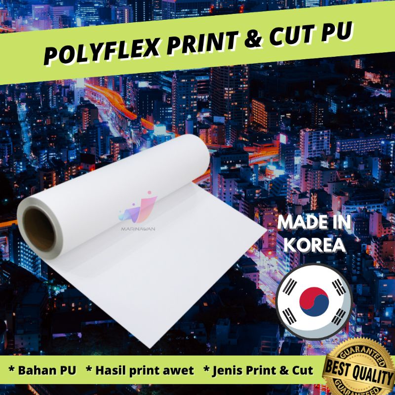 Jual Polyflex Printable PU White 1 Meter | Shopee Indonesia