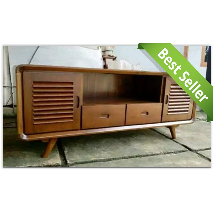 Jual Buffet Meja TV Minimalis Retro Jati Murah/meja tv minimalis ...
