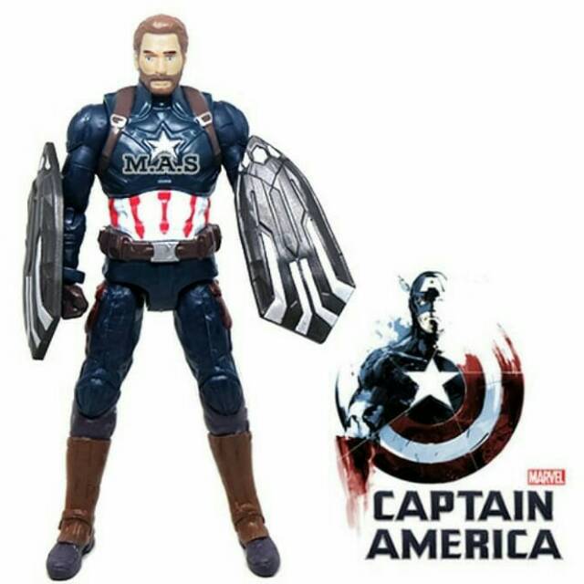 Jual Captain America Action Figure Wakanda Mainan Hobby Anak Cake ...