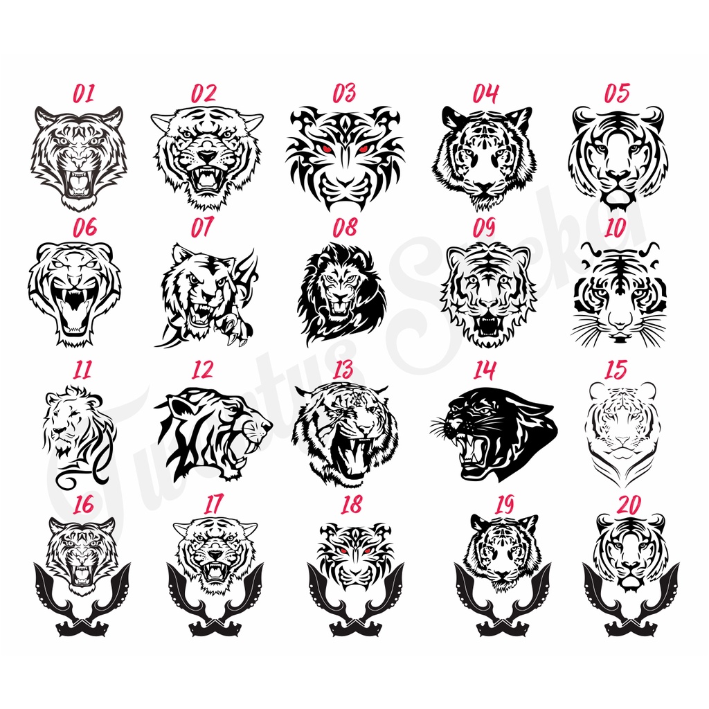 Jual STIKER MACAN SILIWANGI STICKER CUTTING BISA DITEMPEL DIMANAPUN ...