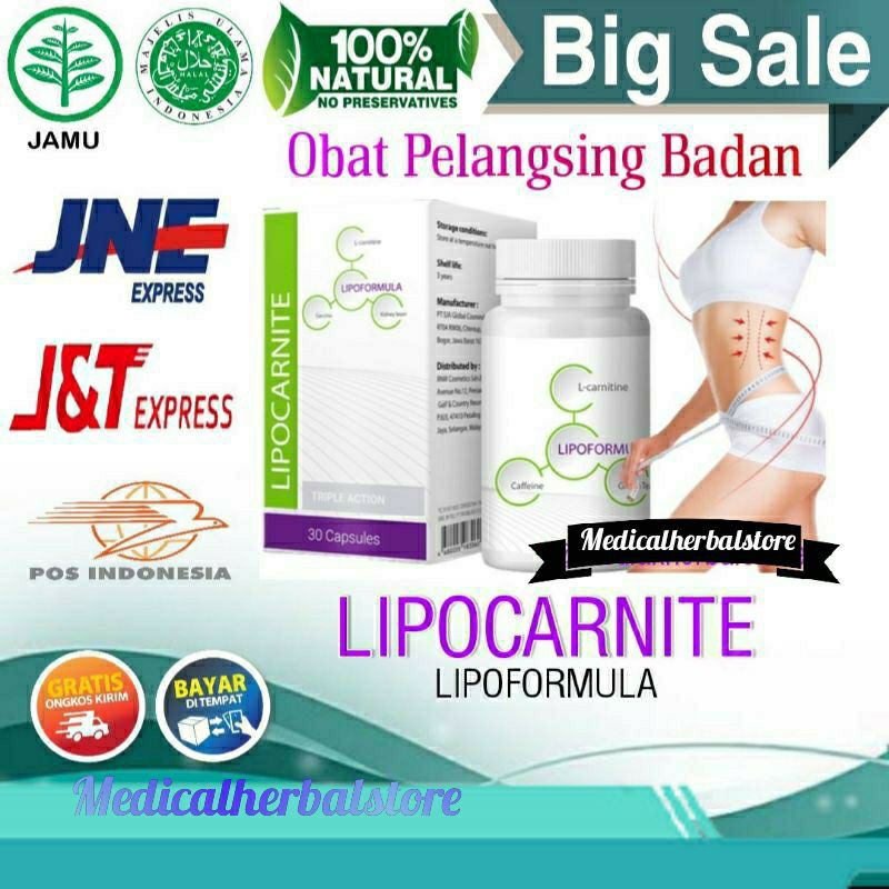 Jual Lipocarnite Lipoformula Asli Capsul Penurun Berat Badan Original ...