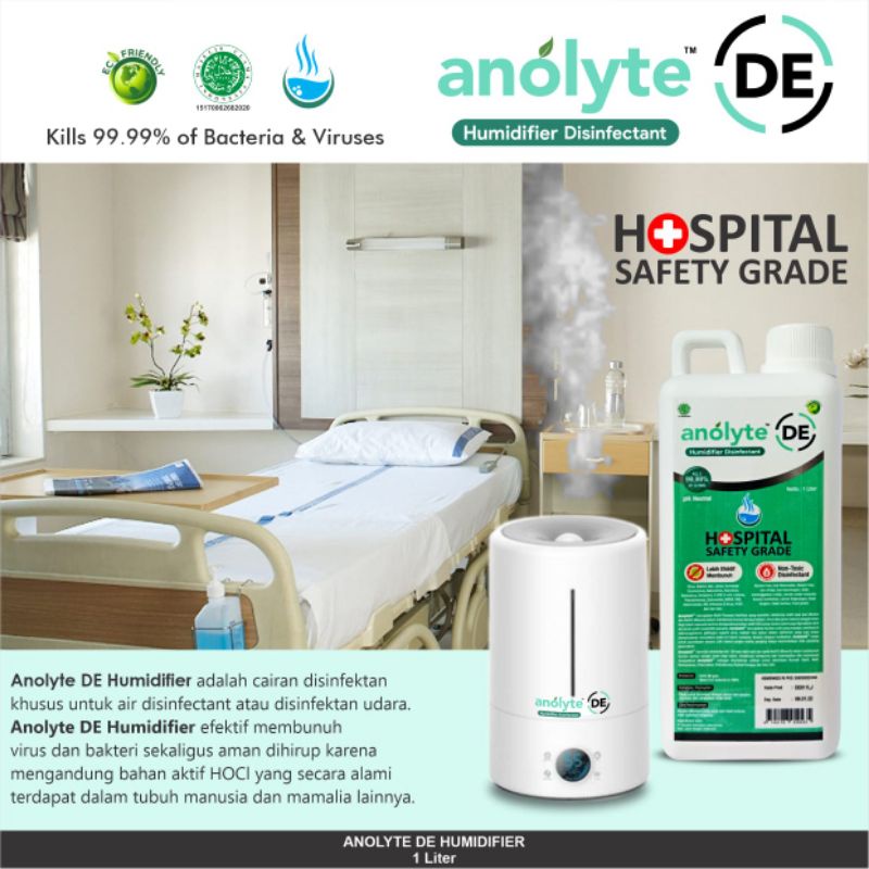 Jual Disinfektan Humidifier Cair Anolyte 1 Liter HOCL Disinfeksi Udara ...