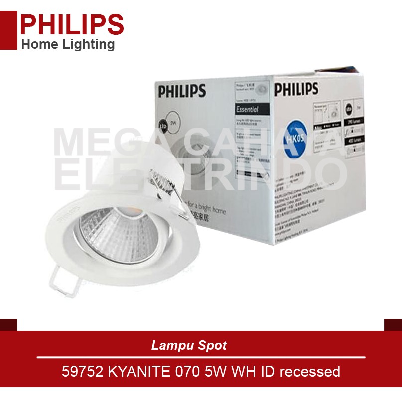 Jual Downlight Spot LED Philips Kyanite 59752 5 Watt | Shopee Indonesia