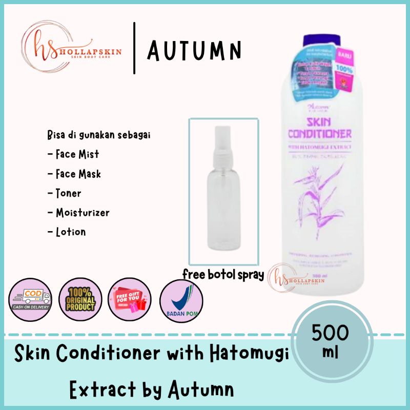 Jual (SIAP KIRIM) AUTUMN - SKIN CONDITIONER WITH HATOMUGI EXTRACT 500ml ...