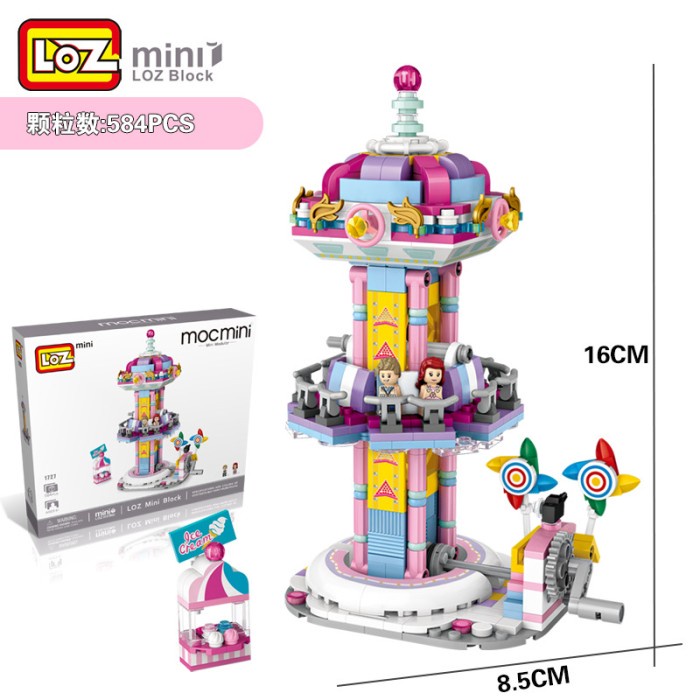Jual Diskon Spesial Loz Moc Mini ( Jumping Machine) 1727 Amusement Ride ...