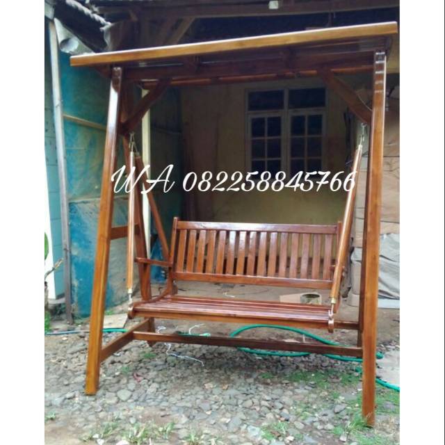 Jual Bandulan Ayunan Hias Kayu Jati, Bandulan Hias Taman Teras Depan ...