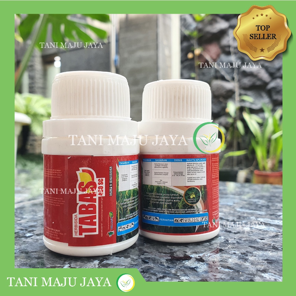 Jual Herbisida Tabas 400SC 50 ml Pembasmi Rumput Gulma Padi | Shopee ...