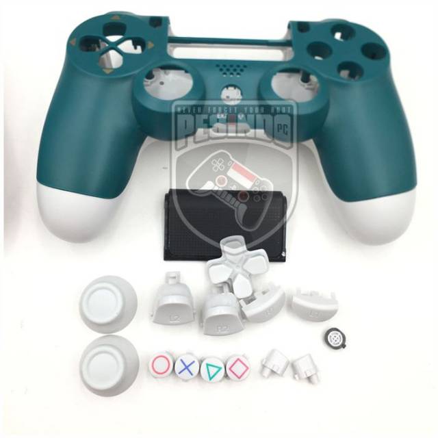 Jual CASING FULLSET STIK PS4 ALPINE GREEN NEWMODEL LIGHTBAR | Shopee ...
