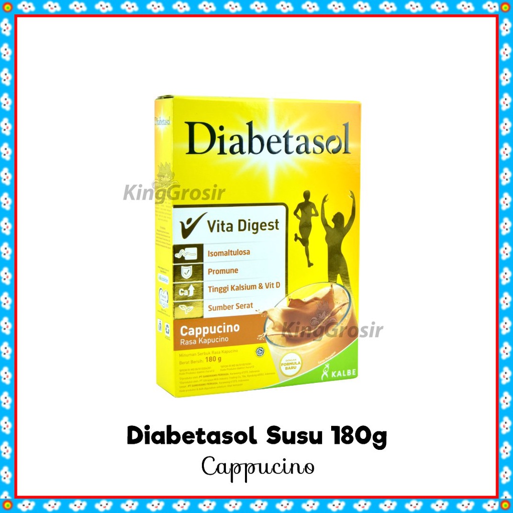 Jual Diabetasol Susu Diabetes Box 180gr ./ Susu Bubuk Untuk Penderita ...