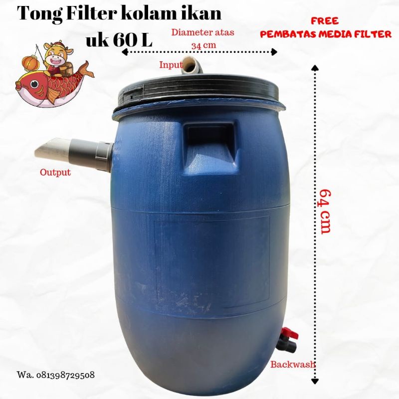 Jual EMBER BIO FILTER KOLAM KOI 60 L (NON MEDIA FILTER) | Shopee Indonesia
