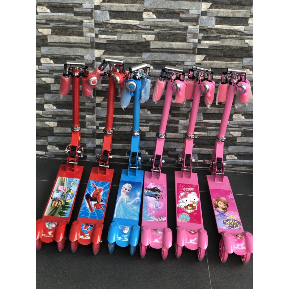 Jual Scooter Otoped / Sekuter Anak Roda 3 Karakter DIY GAMBAR | Shopee ...