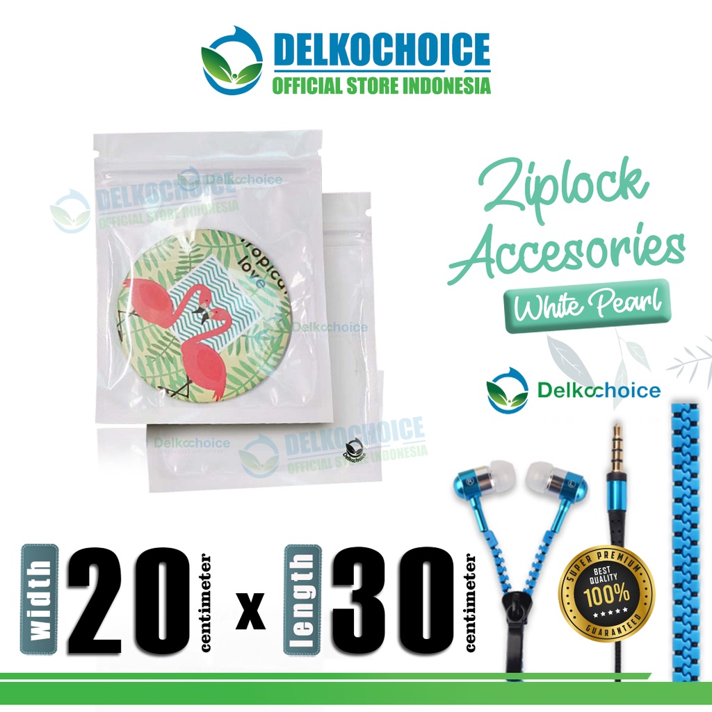 Jual PLASTIK KLIP PUTIH 20x30cm ZIPLOCK BAG Kemasan Clear White Hanger ...