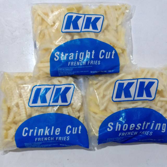 Jual KK kentang goreng 1kg shoestring / crinkle / staright cut 1kg ...