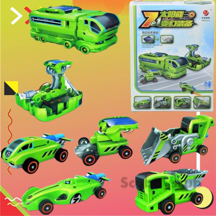Jual MODEL MAINAN ANAK TERBARU 7 in 1 Solar Transformer Car Truck Power ...