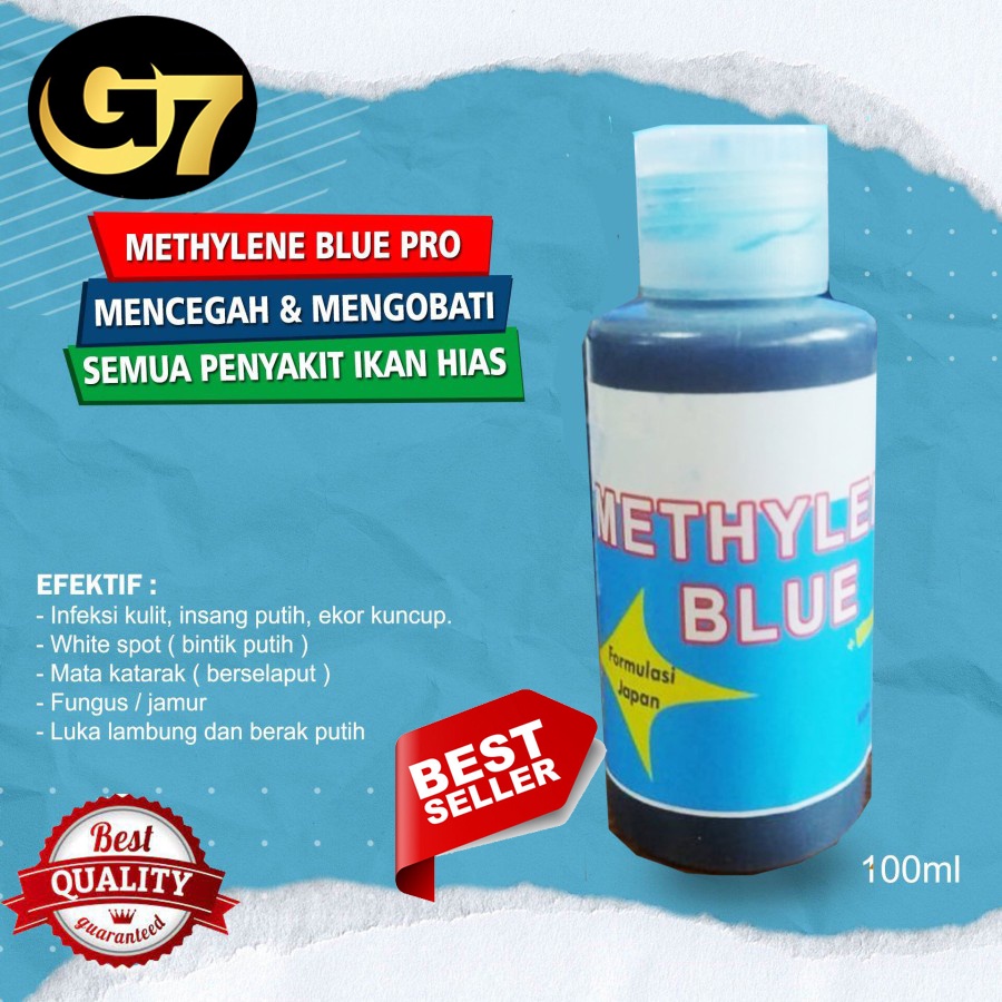 Jual Methylene Blue Obat Asli Original Ikan Vitamin Penghilang Stres ...