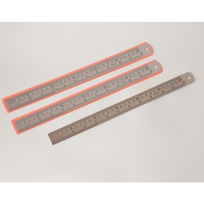 Jual SJS Penggaris Besi MICROTOP 30 cm / Metal Ruler / Pengukur ...