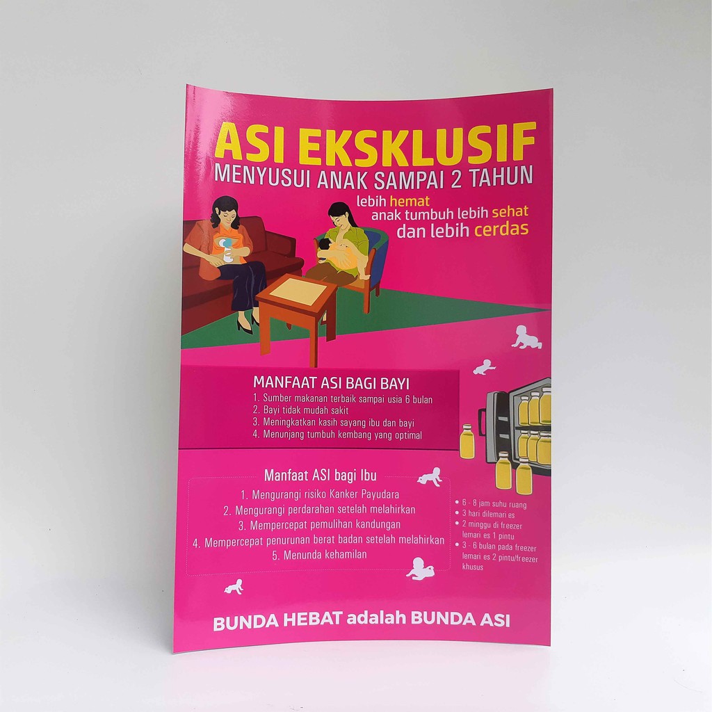 Jual Poster ASI Eksklusif, Poster Edukasi Pemberian ASI Eksklusif ...