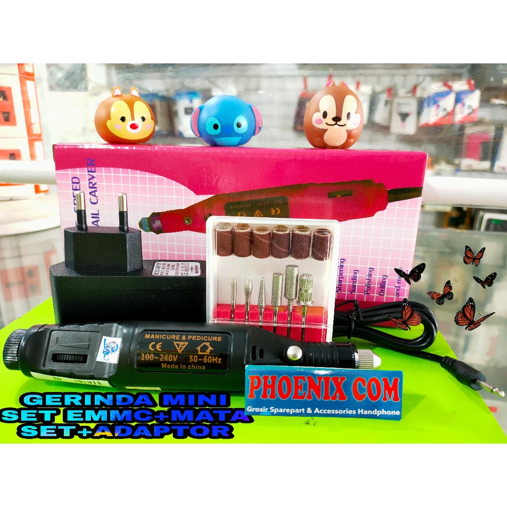 Jual GERINDA MINI SET+MATA GERINDA MEDICURE PEDICURE GRINDER MINI SET ...