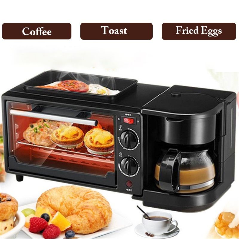 Jual Breakfast Machines 3 in 1 Coffee Maker Toast dan Fried eggs Mini ...