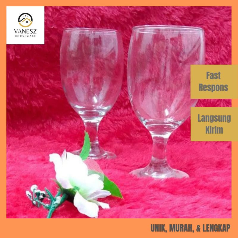 Jual Gelas wine IMG/Gelas champagne/Gelas kaki kaca/Gelas Anggur 310 ml ...
