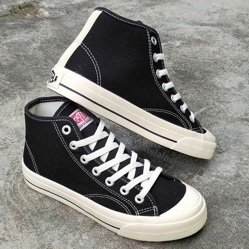 Jual Sepatu sekolah Ventela Basic High Black Natural Original | Shopee ...