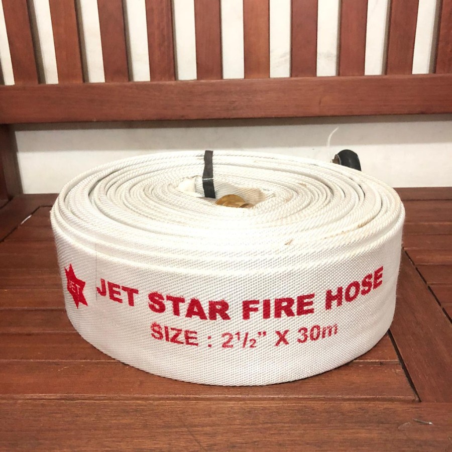 Jual SELANG PEMADAM KEBAKARAN 2,5 INCH X 30 M JET STAR BAHAN RUBBER + COUPLING | Shopee Indonesia