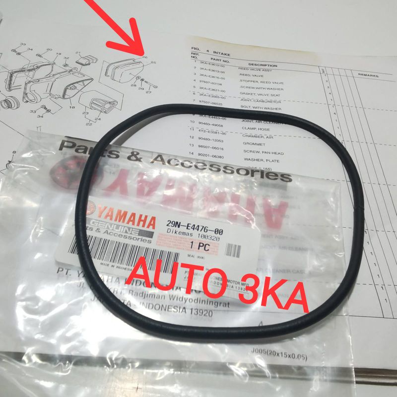 Jual KARET SEAL SIL TUTUP BOX FILTER RX KING RXKING 29N-E4476-00 ...