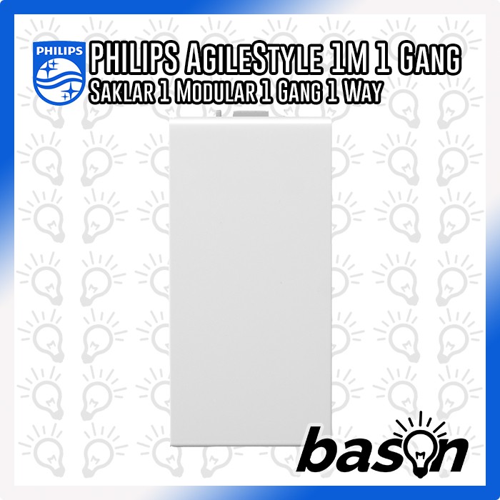 Jual PHILIPS AgileStyle 1 Modular Size 1 Way Switch - Saklar Lampu ...