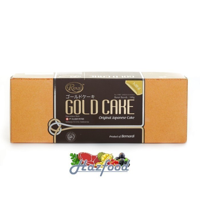 Jual Rious Gold Cake Original japanese cake 390 Gram l Ukuran Besar ...