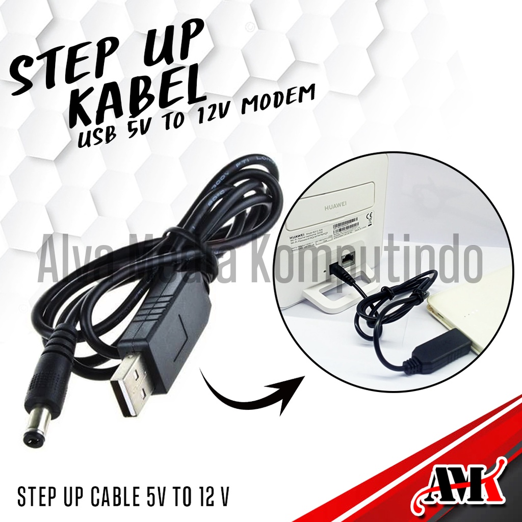 Jual Kabel Step Up USB DC 5v to 12v Power Supply Charger Converter ...
