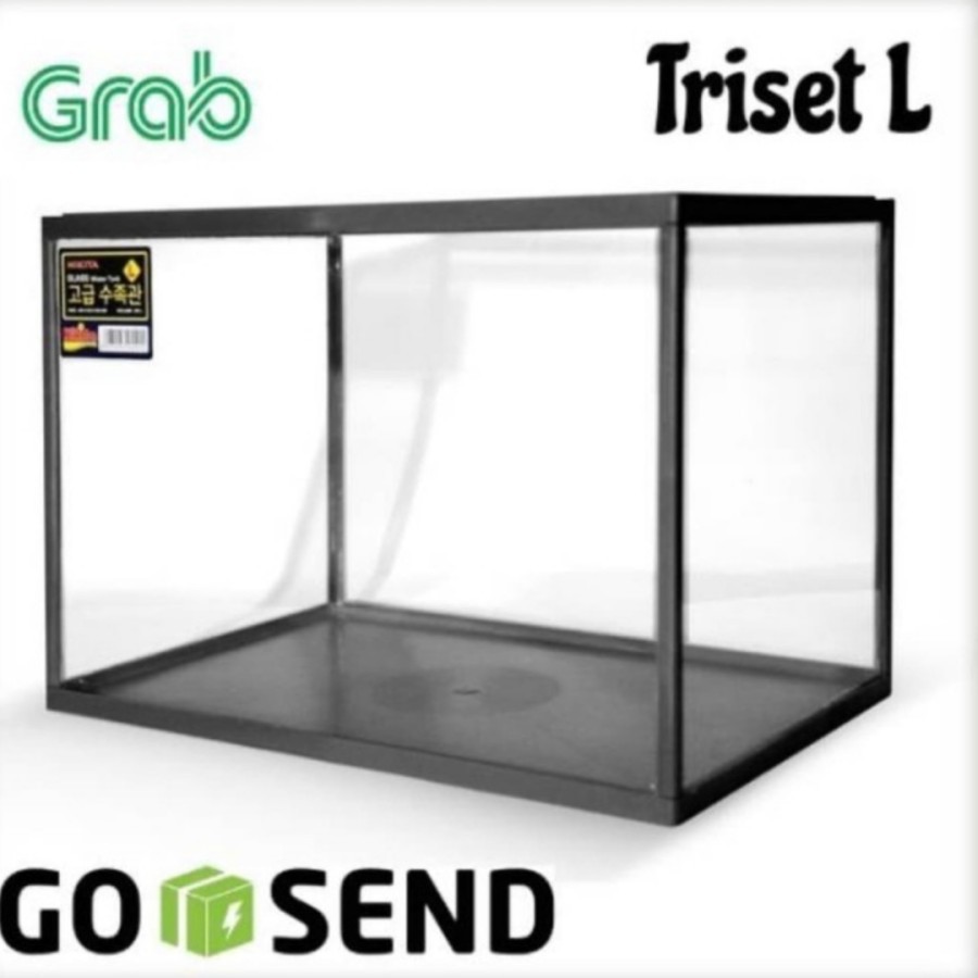 Jual Aquarium Tri set Nikita L / aquarium ikan / aquarium nikita L | Shopee Indonesia