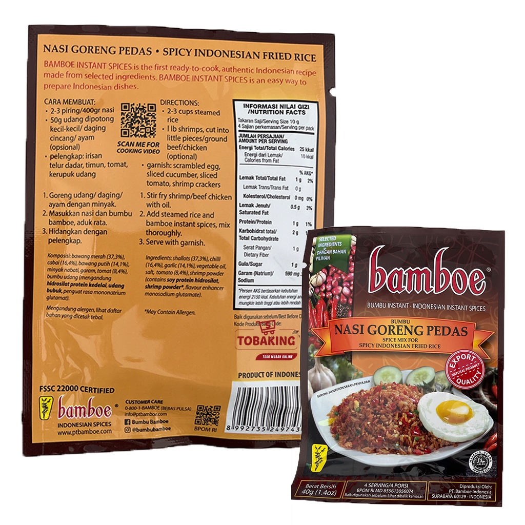 Jual Bamboe bumbu dapur all varian rawon rendang balado nasi goreng ...
