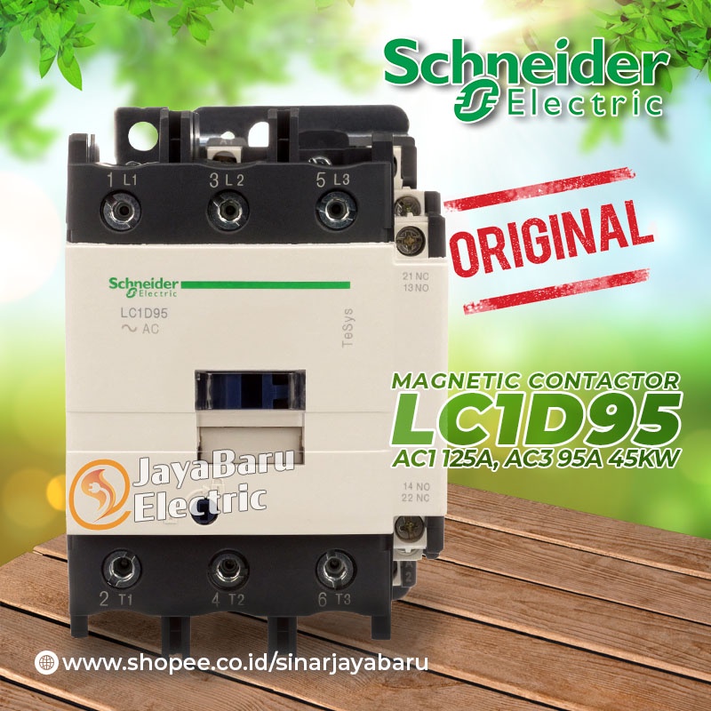 Jual Kontaktor Contactor Schneider LC1D95 24V 42V 48V 110V 220V 380V ...