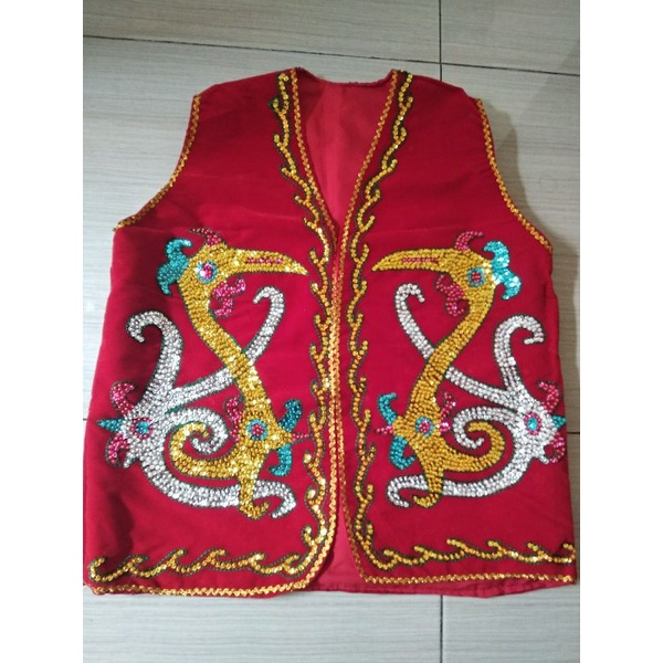 Jual rompi, rompi manik, rompi dayak, rompi kalimantan, baju adat manik ...