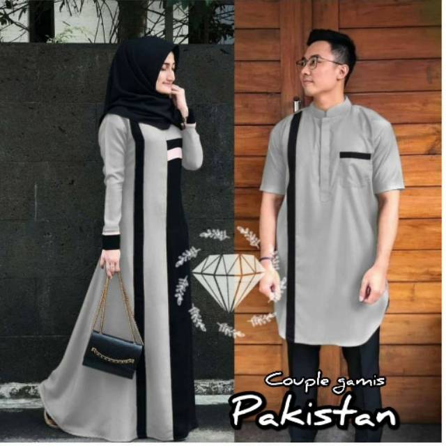 Jual Couple Gamis Pakistan Adam Hawa | Shopee Indonesia