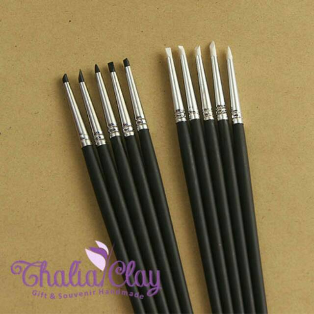 Jual SILICONE SHAPER SMALL POLYMER AIR DRY OIL PLASTISINE CLAY TOOLS ...