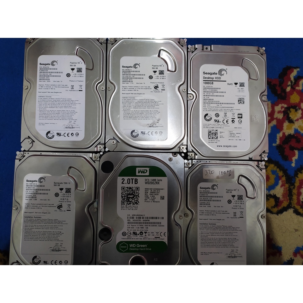 Jual Hardisk Internal PC 320GB - 500GB - 1TB - 2TB Merk Seagate dan WD ...