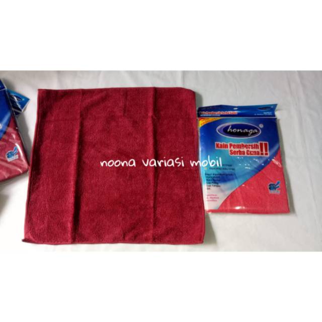 Jual lap microfiber honaga 40x40cm lap microfibre kain microfiber kain ...