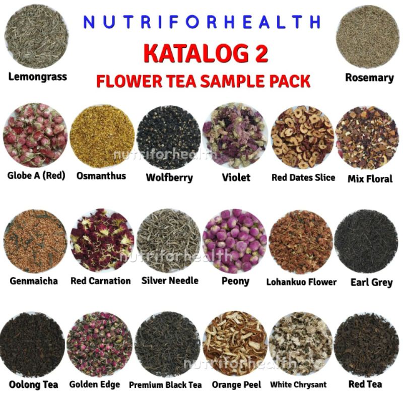 Jual Teh Bunga Flower Tea Osmanthus Silver Needle Genmaicha Golden Edge ...