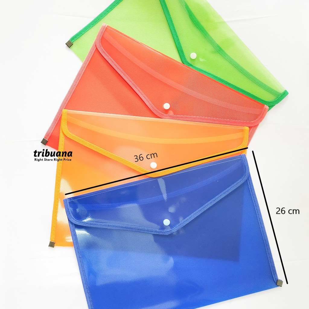 Jual Map Plastik Tebal Kancing Folio / F4 | Shopee Indonesia