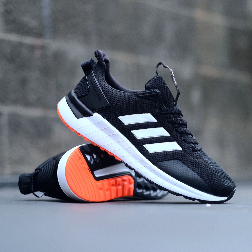Jual Sepatu pria ADs QUESTAR RIDE BLACK SOLE ORANGE ORIGINAL INDONESIA ...