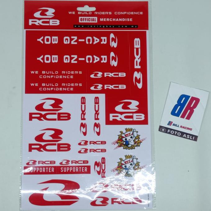Jual Stiker Racing Boy Rcb Official Merchandise Bill14 Ayo Order ...