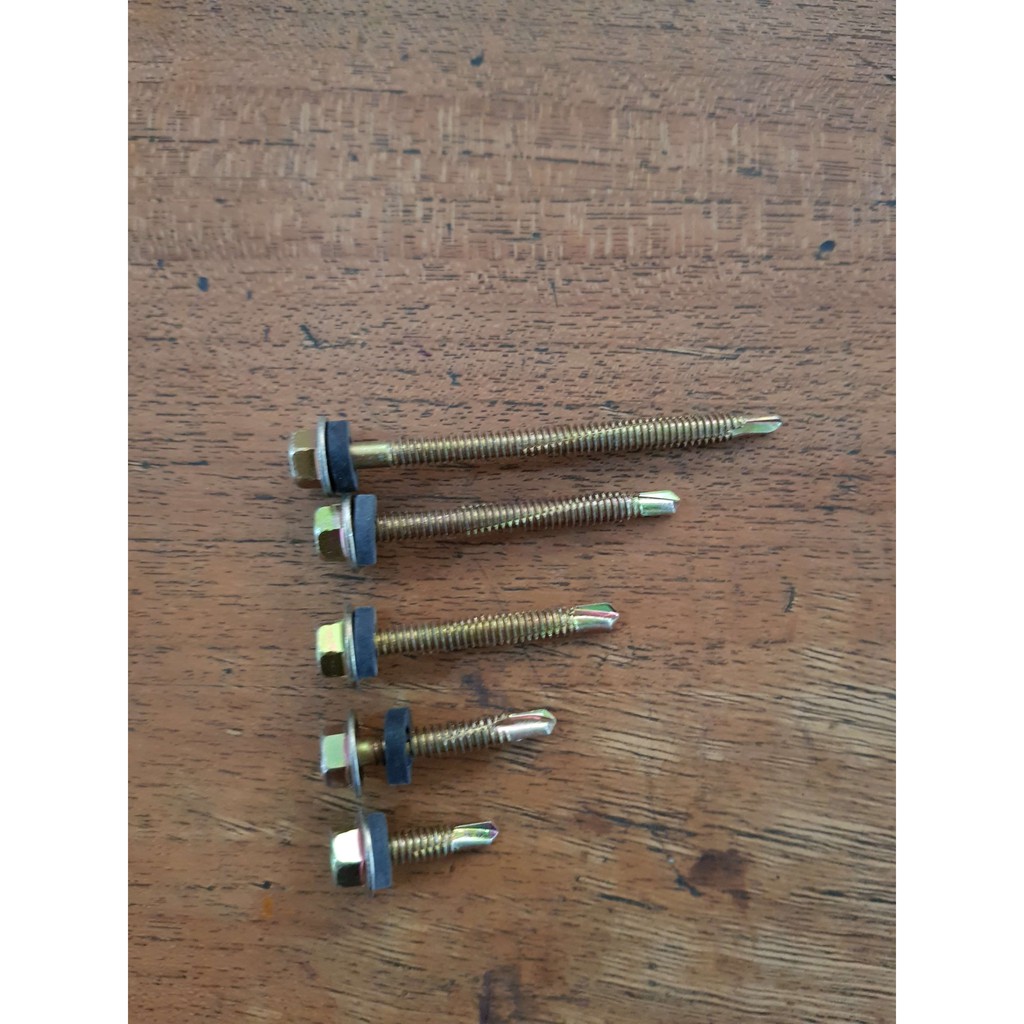 Jual Baut Roofing Zolo 2cm/2.5cm/ 3cm/ 4cm/ 5cm/ 7cm/ 10cm/ Baut Baja ...