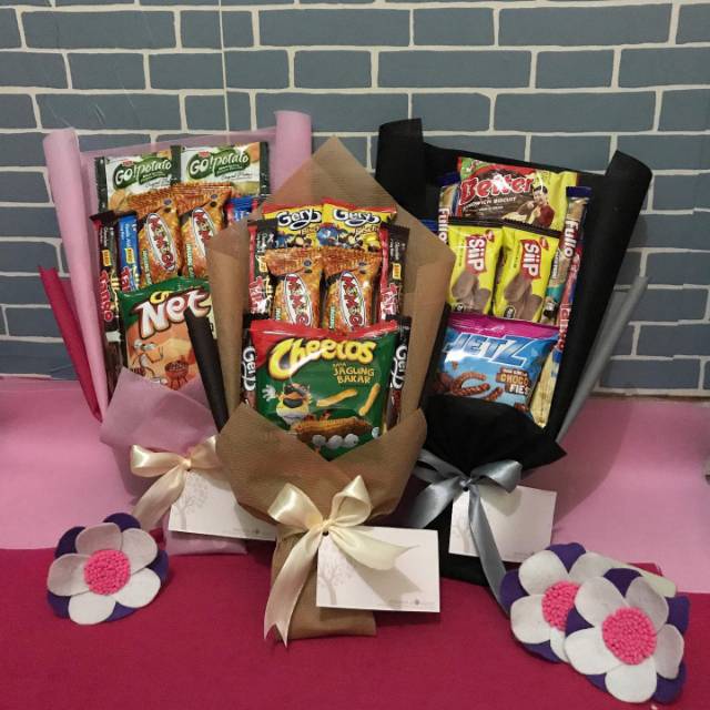 Jual BR020 (READY STOCK) BISA KIRIM DI HARI YANG SAMA -BOUQUET SNACK ...