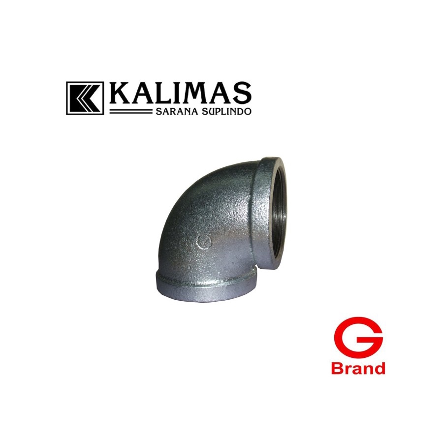 Jual Elbow / Knie Galvanis Besi d. 5" x 90 deg Drat BSPT (G) | Shopee ...