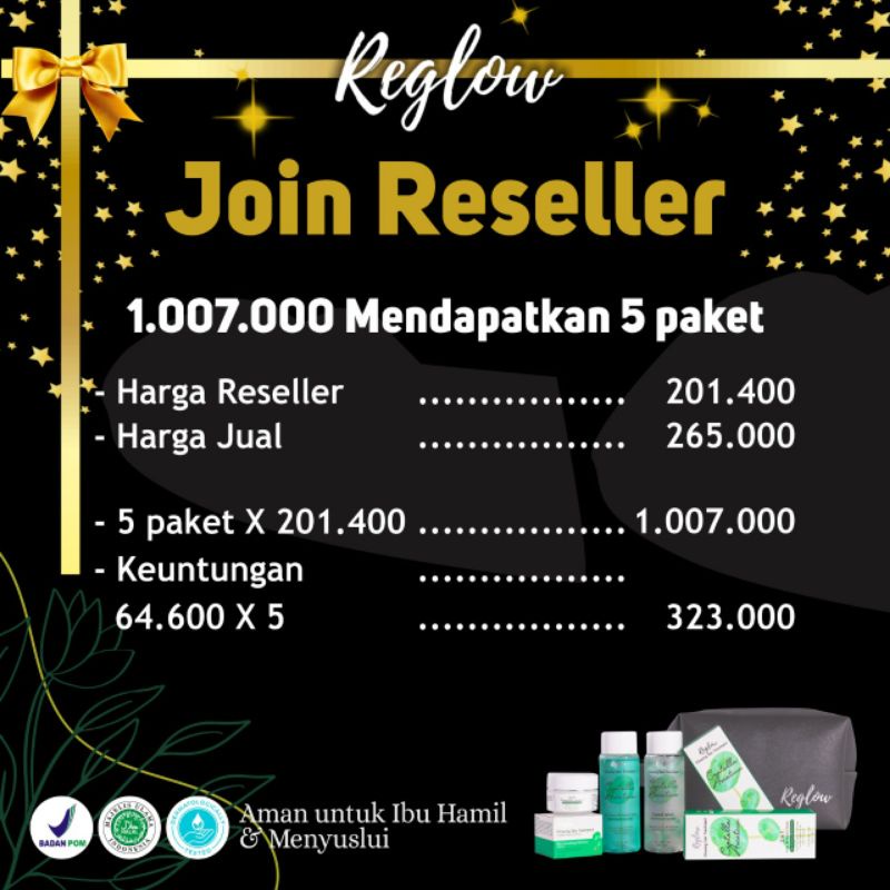 Jual Paket Reseller Reglow 5 Paket Agen Resmi (Join Grup Reglow ...