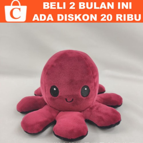 Jual Boneka Gurita Octopus Doll Berubah Bolak Balik Warna Ekspresi ...